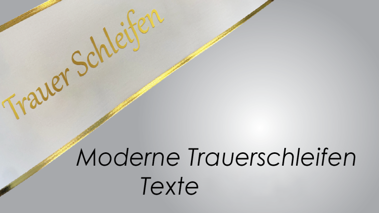 Trauerkranz Schleifen für Beerdigung Online Bestellen & Gestalten