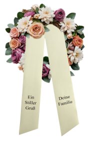 Trauerschleifen Aufdrucke mit Text bestellen | Verschiedene Farben