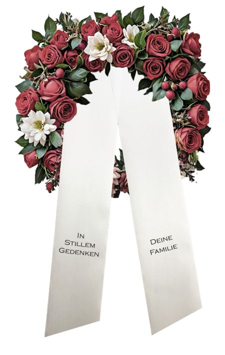 Trauerschleifen Aufdrucke mit Text bestellen | Verschiedene Farben